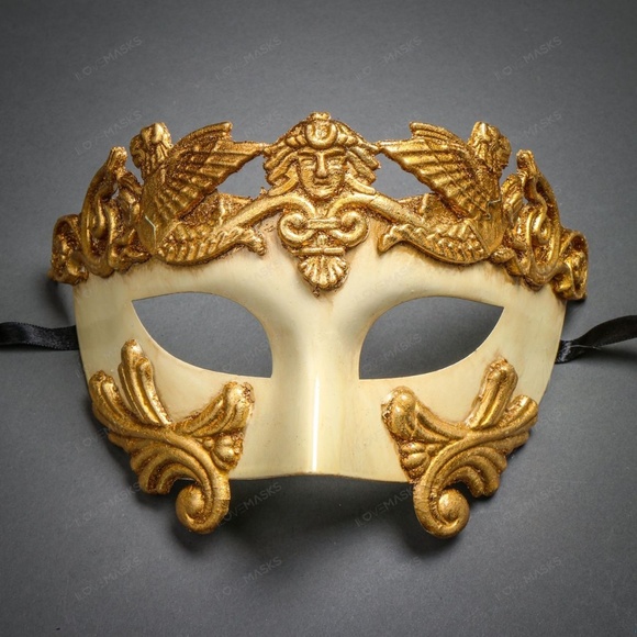 ILOVEMASKS | Accessories | Roman Greek Emperor Warrior Venetian Mask ...